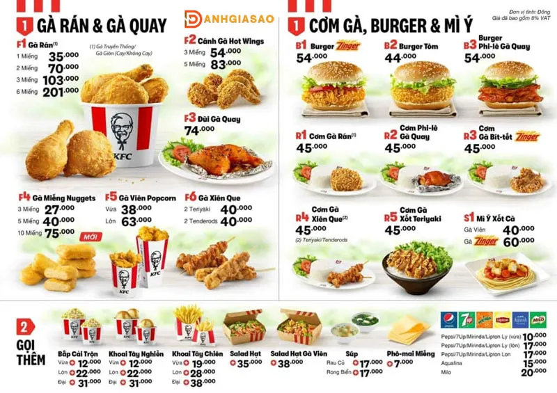 Kfc Nha Trang Menu Và Phân Tích Thực Đơn Chi Tiết Nhất - Hà Nội Đẹp