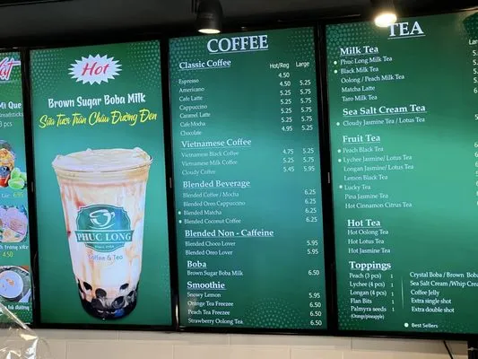 phuc long coffee menu: Khám Phá Thực Đơn Đa Dạng Và Giá Cả Chi Tiết ...