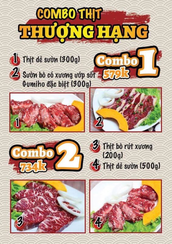menu gumiho: Khám Phá Trọn Vẹn Thực Đơn Buffet Thịt Nướng Hàn Quốc ...