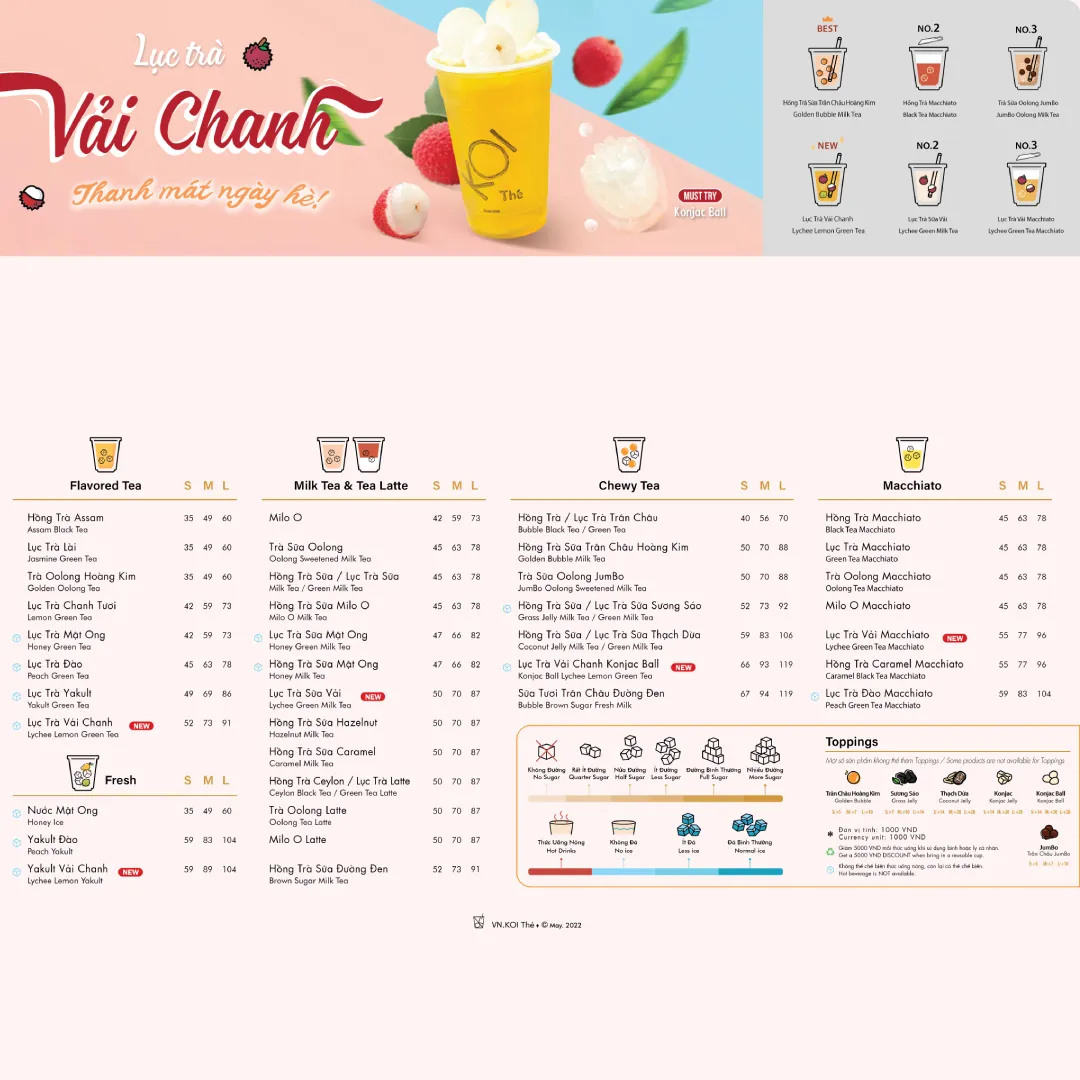 Khám Phá Menu KOI Thé AEON Tân Phú: Trải Nghiệm Đồ Uống Đẳng Cấp - Hà ...