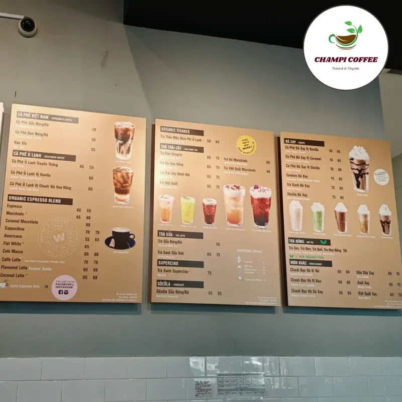 wayne's coffee menu Tổng Hợp Chi Tiết Về Thực Đơn Và Giá Cả - Hà Nội Đẹp