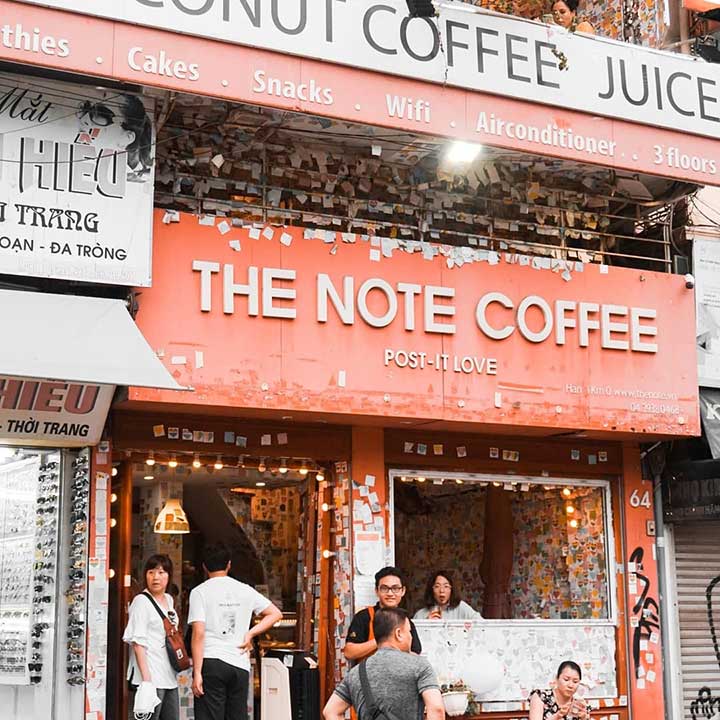 The Note Coffee | 64 Lương Văn Can: Quán Cà Phê Note Độc Đáo Ở Hà Nội ...