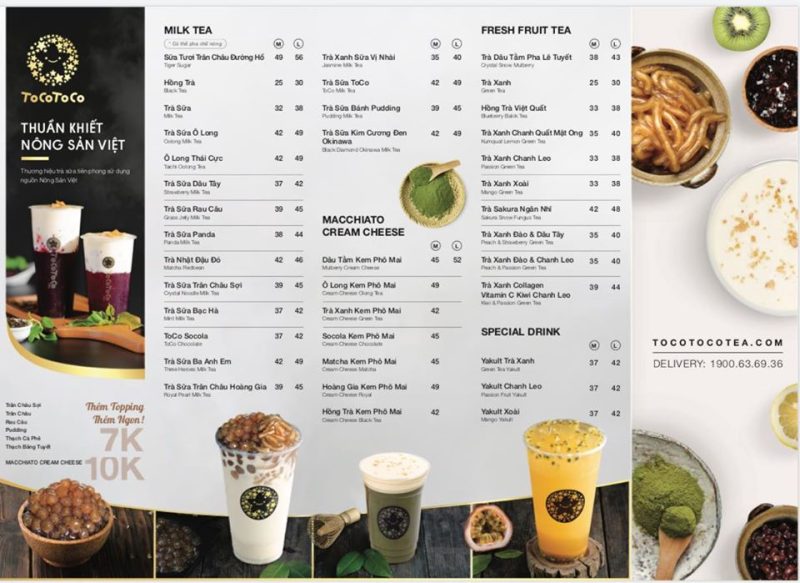 Trà Sữa ToCoToCo | 4 P. Hàng Bài: Menu, Địa Điểm, Review, Giá Tốt Nhất ...